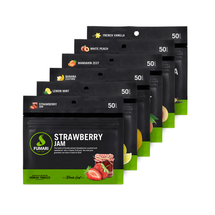 Fumari 6-Pack Flavor Mix (50g) Order Online | Hookah Vault